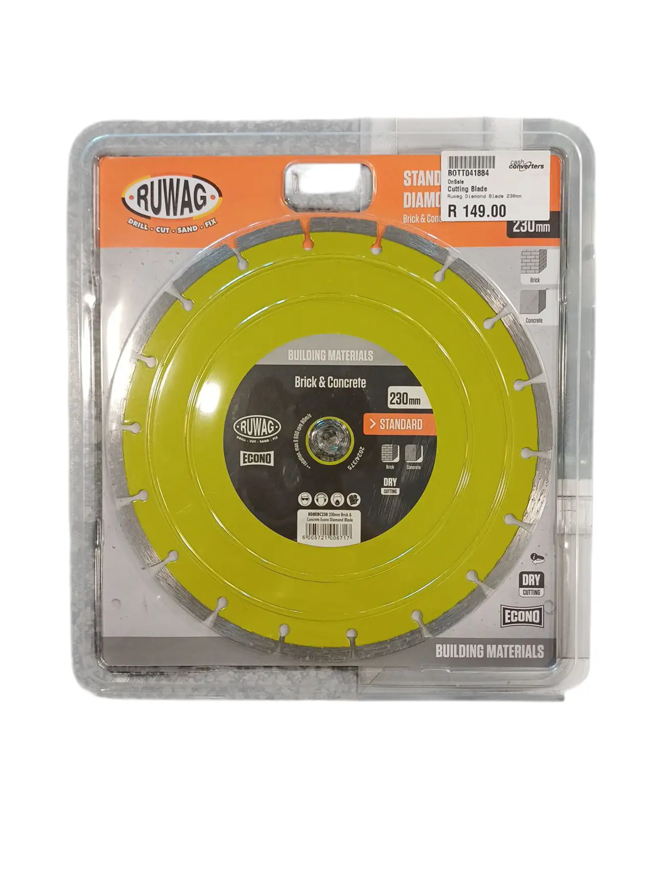 Ruwag Diamond Blade 230Mm - Cash Converters