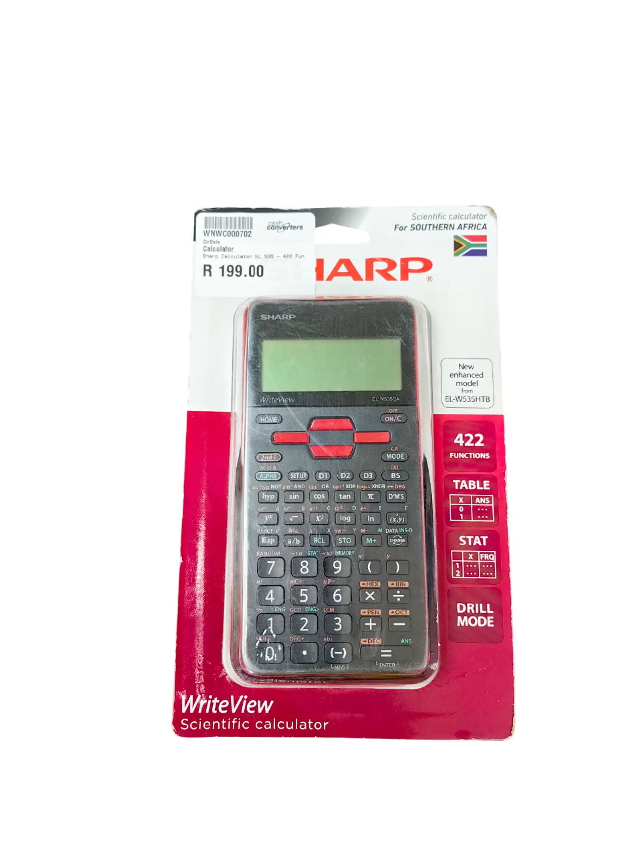 Sharp El-W535sa-Bwh 422-Functions Scientific Calculator - Cash Converters