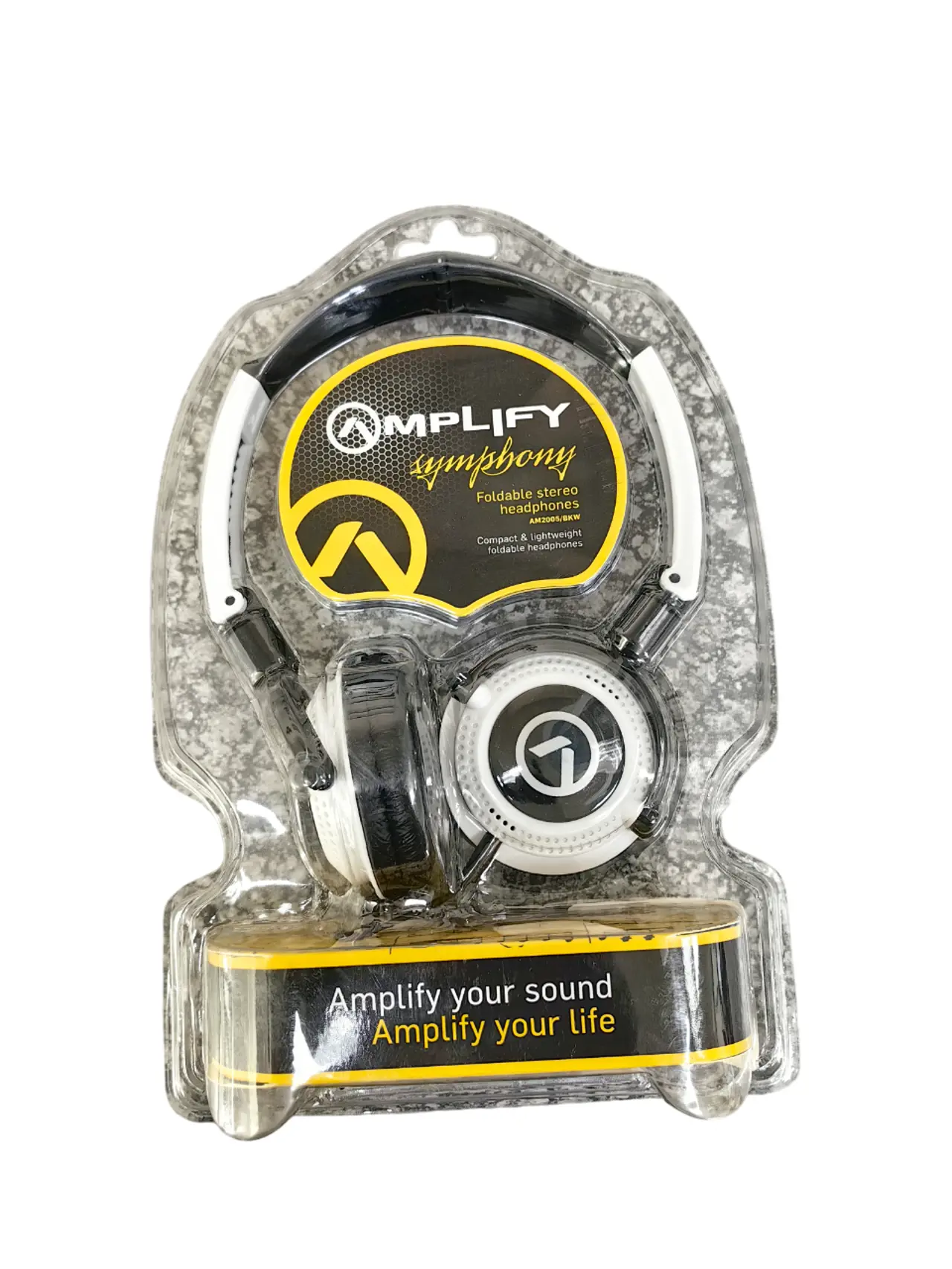 Amplify Symphony Headphones With Microphone - Black & White - Cash Converters