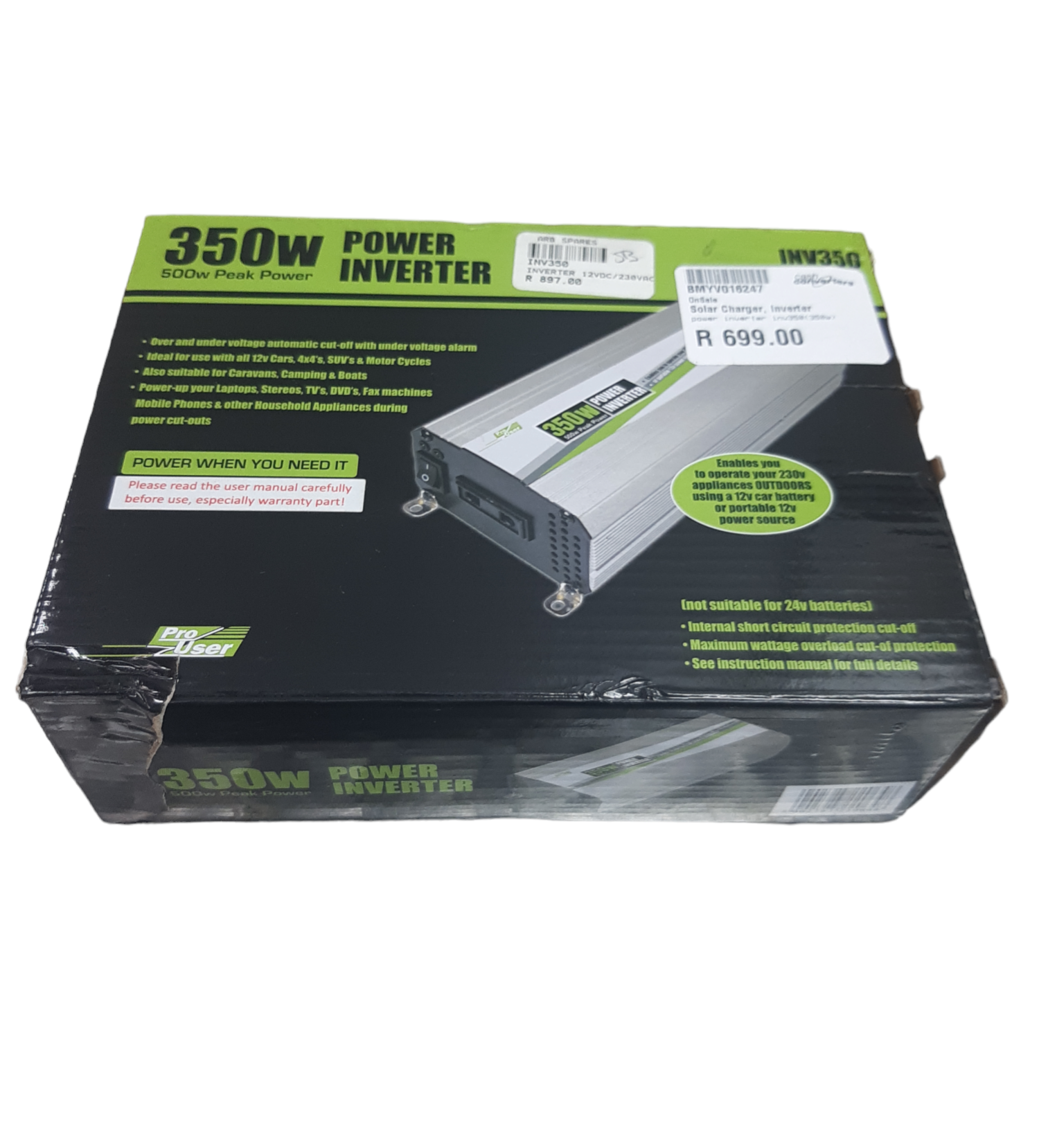 Power Inverter inv350(350w) Solar Charger, Inverter - Cash Converters