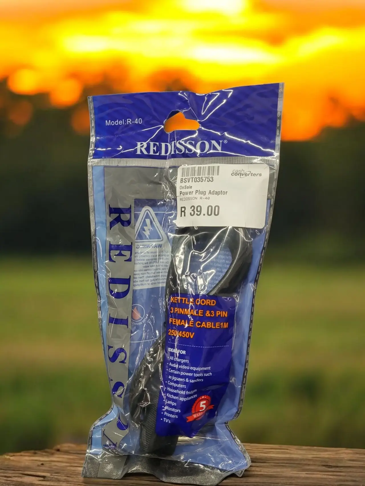 Redisson Power Plug Adaptor - Cash Converters