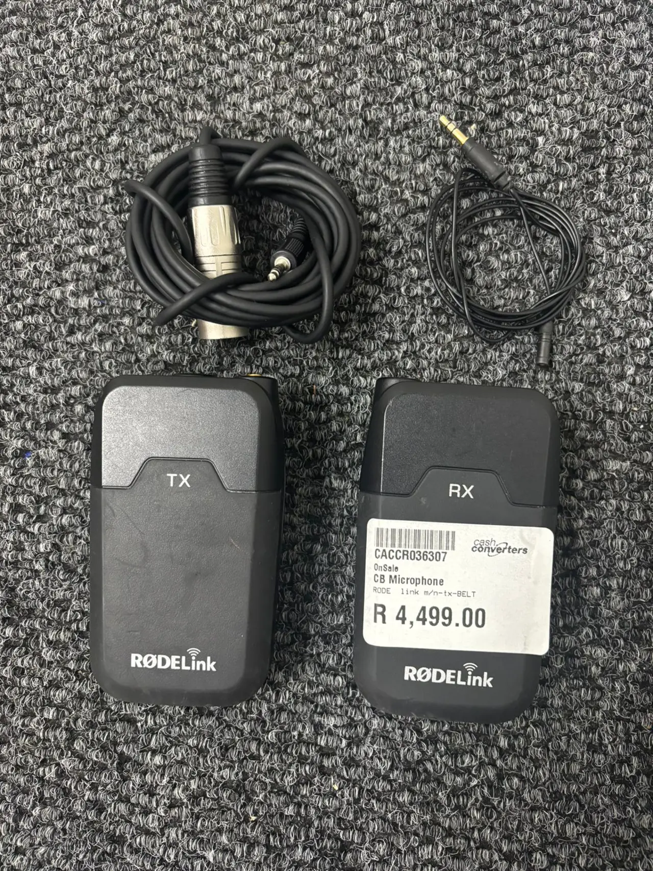 Rodelink Beltpack Wireless Transmitters (M/N:Tx-Belt & M/N:Rx-Cam ...