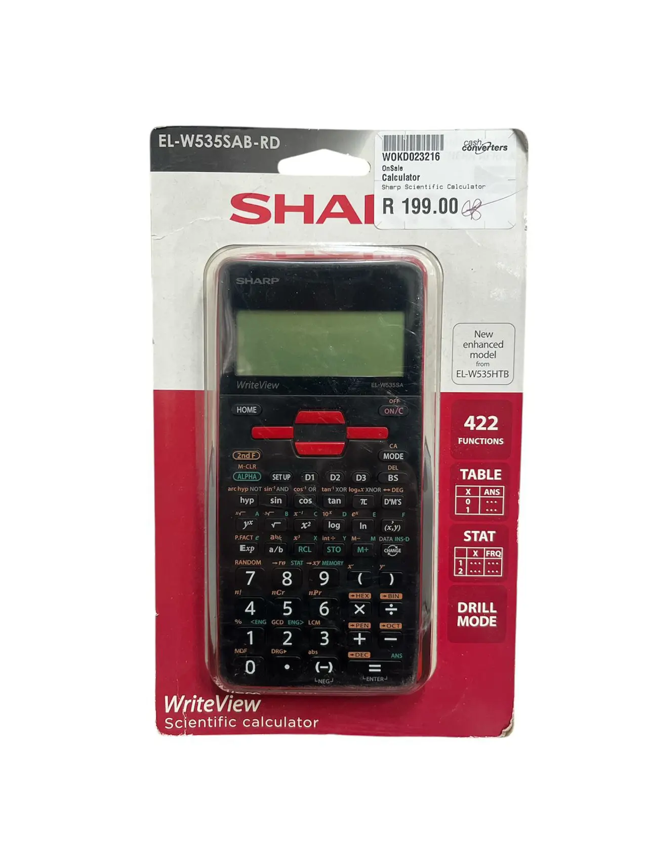 Sharp El-W535sa-Bwh 422 Functions Scientific Calculator - Cash Converters