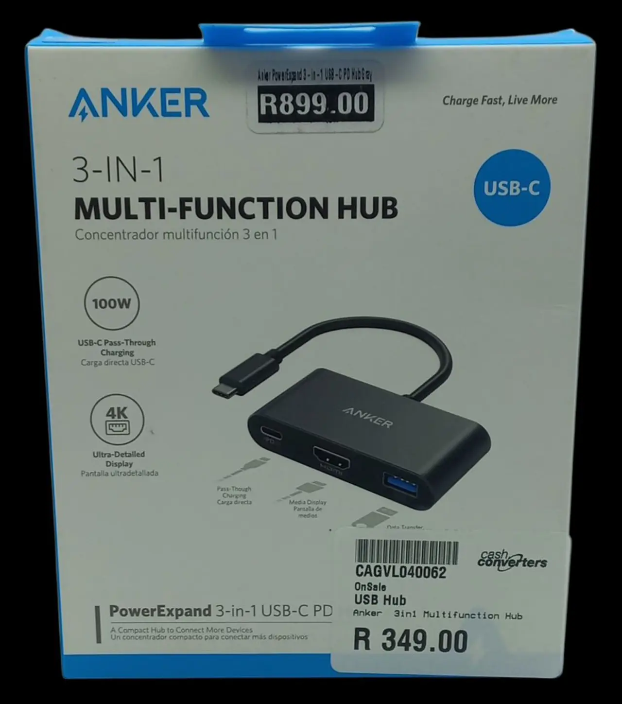Anker Powerexpand 3-In-1 Usb-C Pd Hub A8339ha1 - Cash Converters
