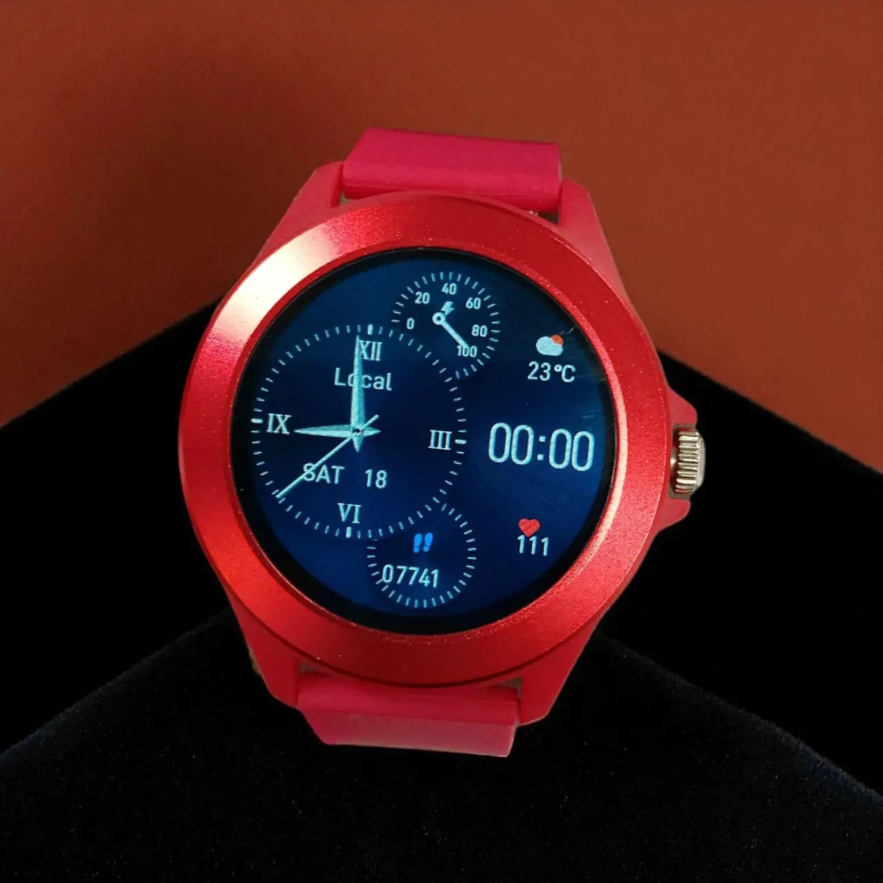 Volkano Splash Series Round Smartwatch - Red - Cash Converters