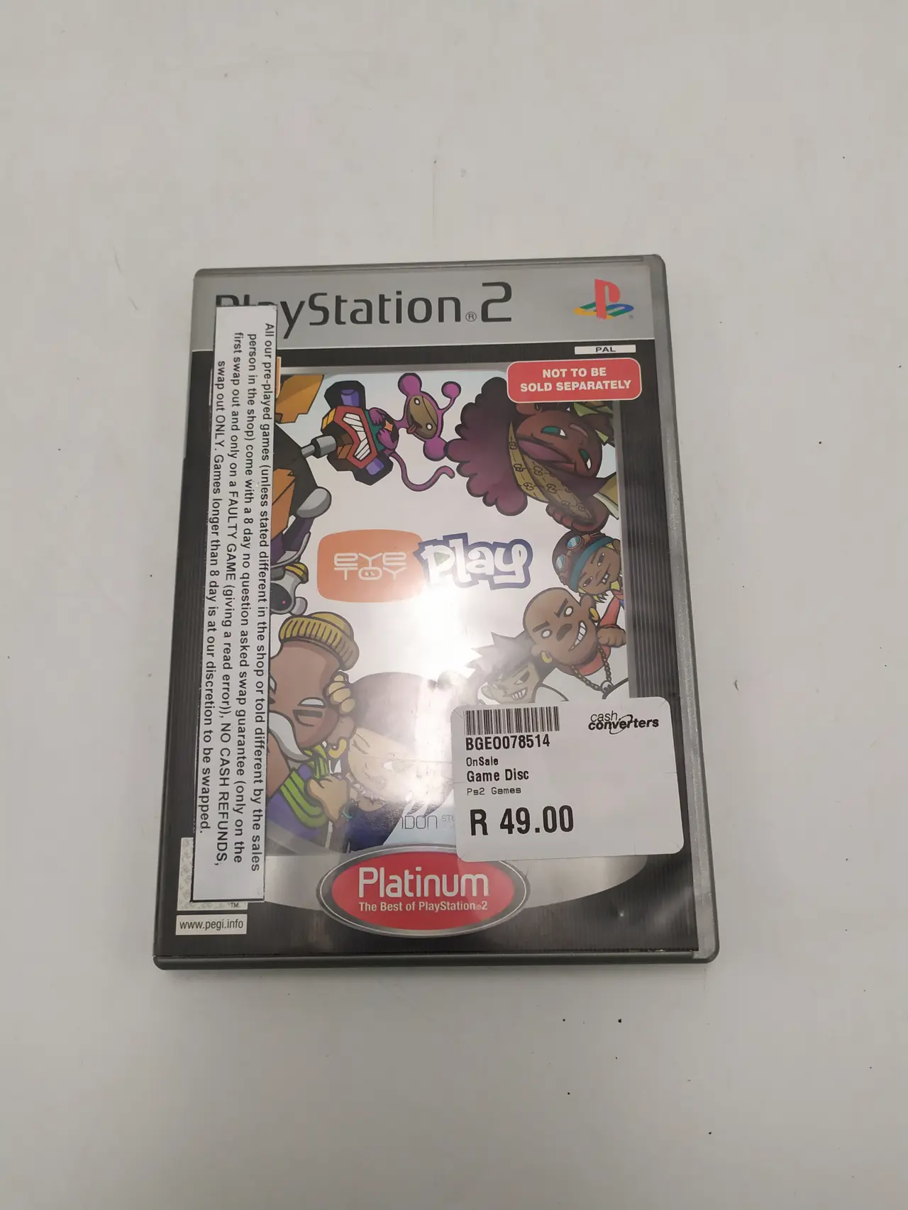 Eye Toy: Play Ps2 Game - Cash Converters