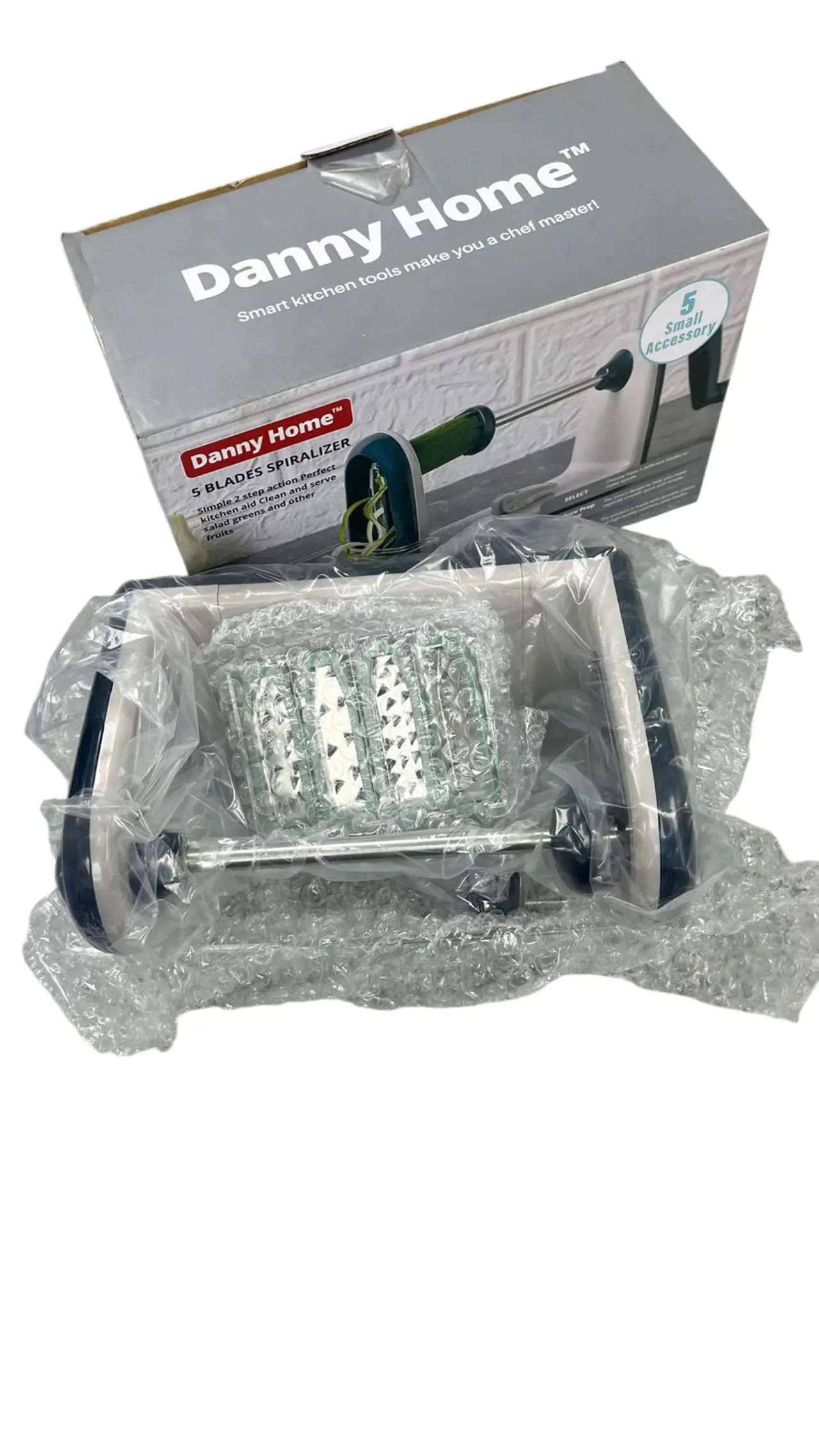 Danny Home 5 Blade Vegetable Spiralizer Vegetable Chopper Plastic ...