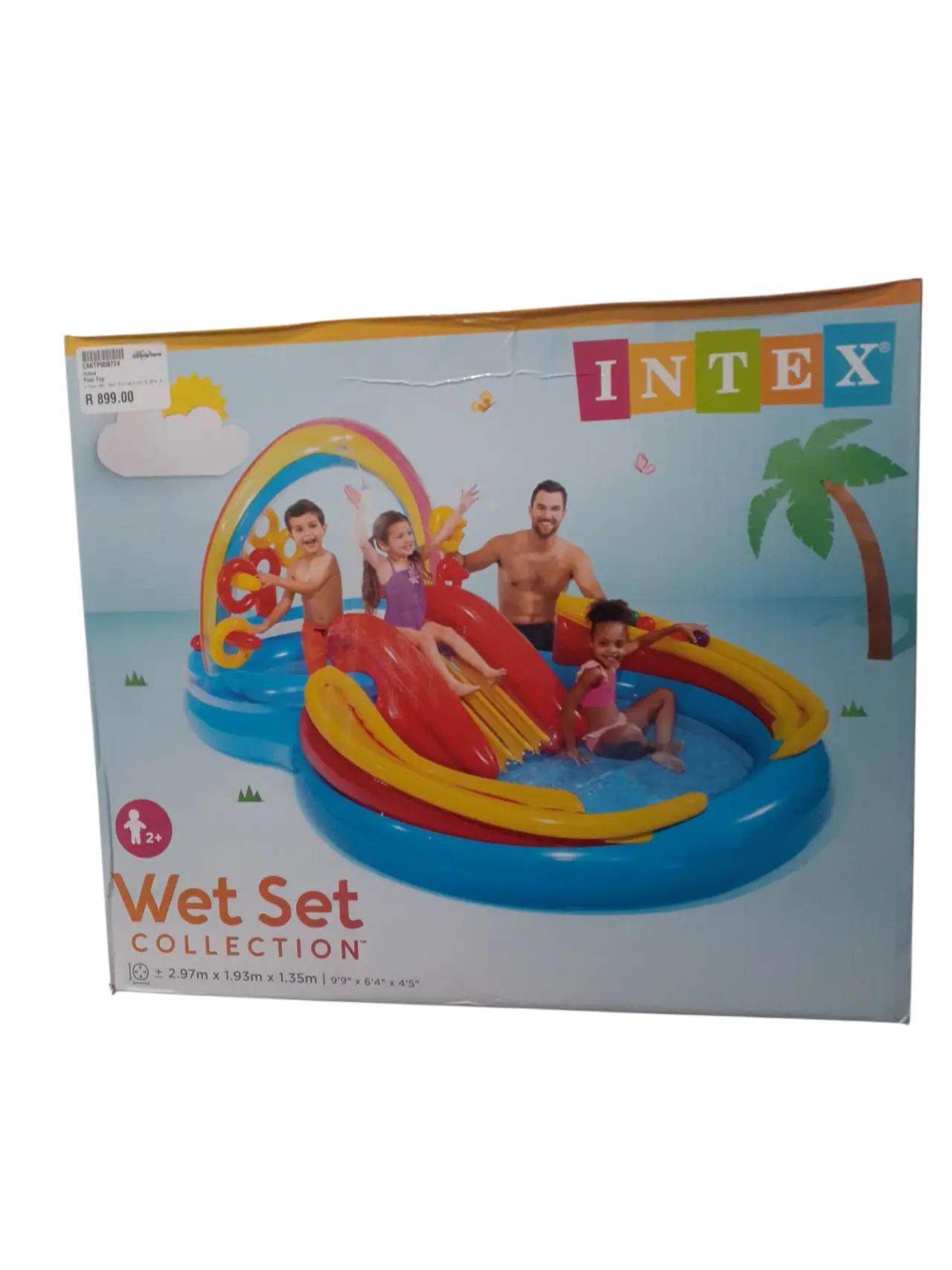 Intex Wet Set Collection Rainbow Ring Inflatable Swimming Pool (2.97M ...