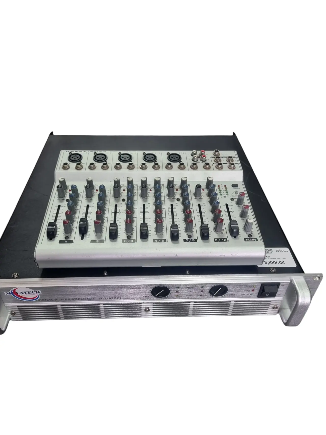 Behringer Euro Rack Ubb 1002 Dj Amplifer - Cash Converters