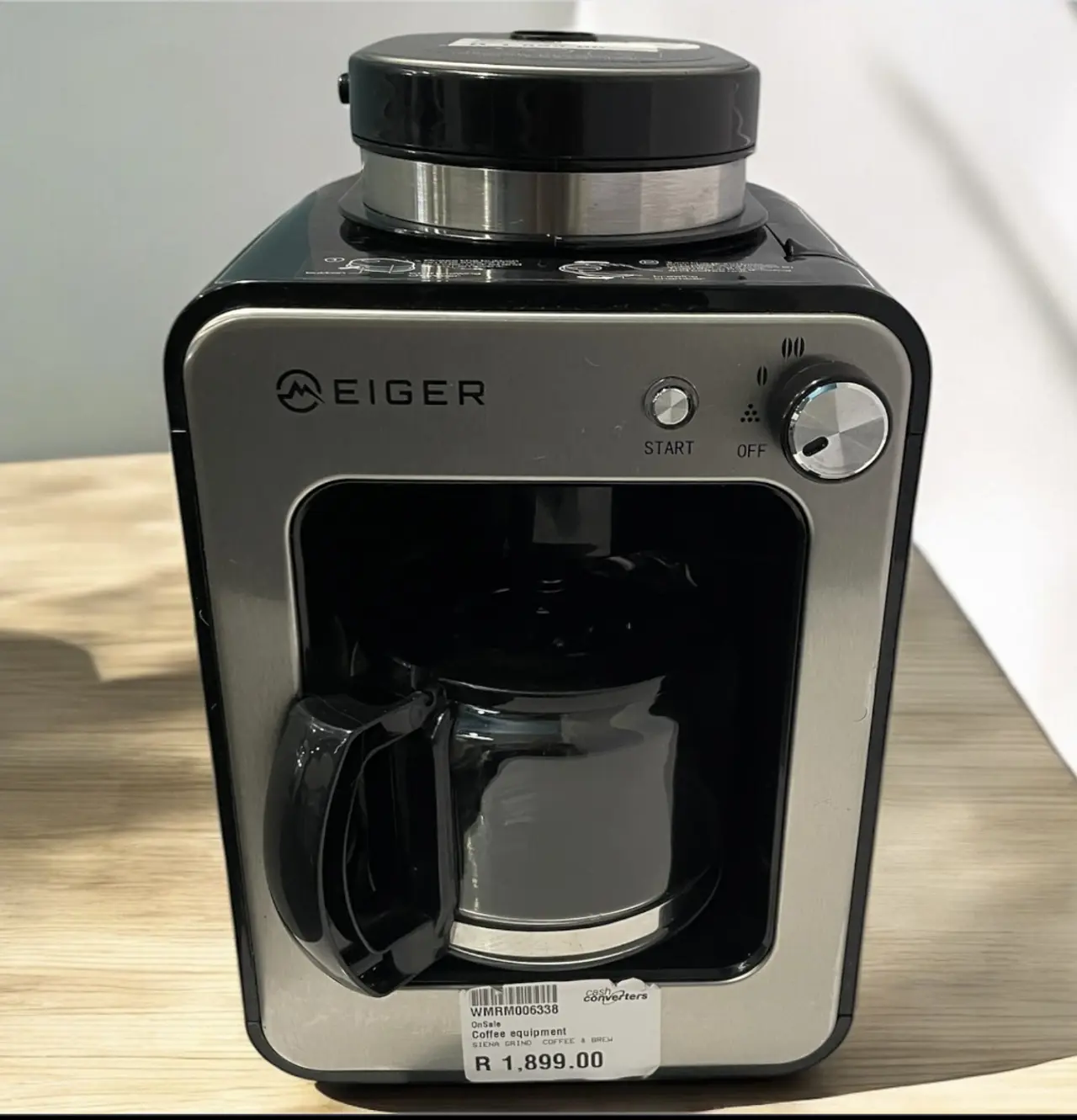 Eiger Filter Grind Coffee Maker - Cash Converters