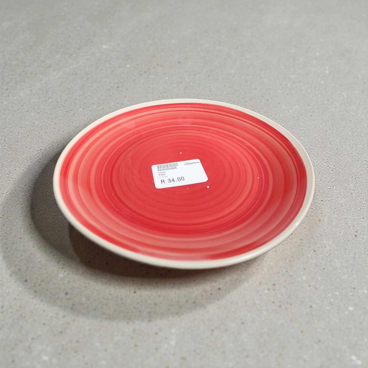 Red And White Plate - Cash Converters