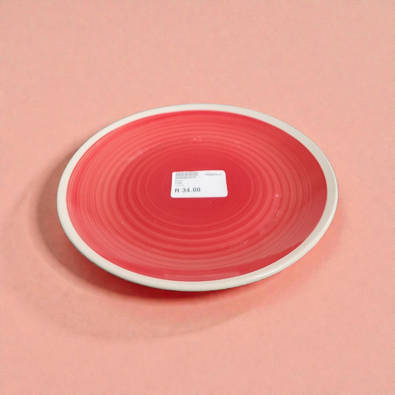 Red And White Plate - Cash Converters