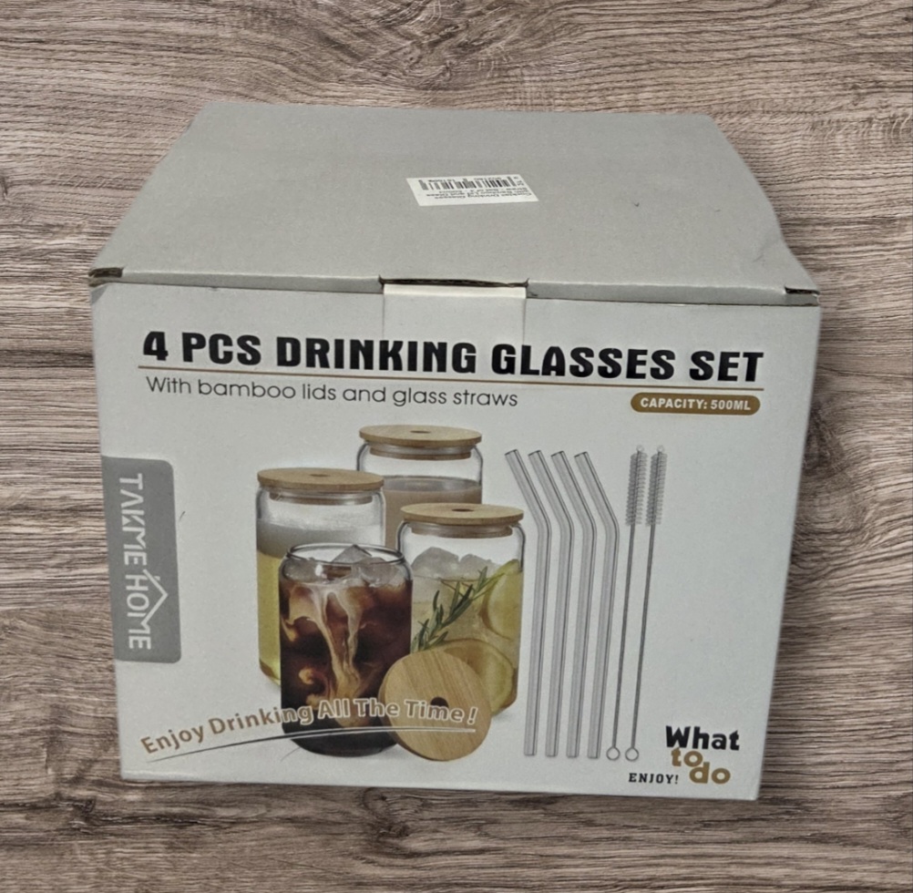 Takme Home Drinking Glass Set 4Pc - Cash Converters