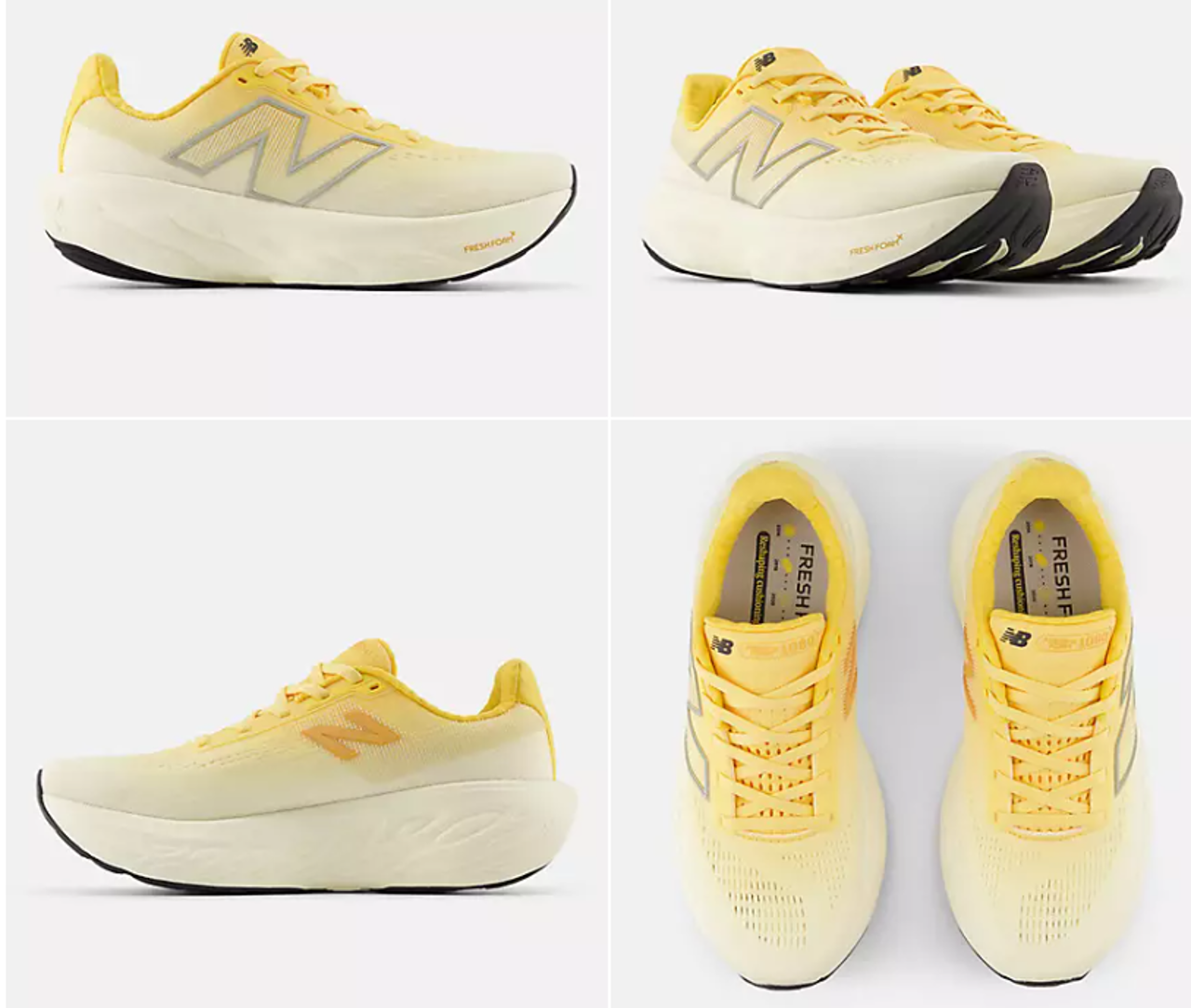 Uk 5 Yellow New Balance Women S Marathon Pack Fresh Foam X 1080 V14 ...