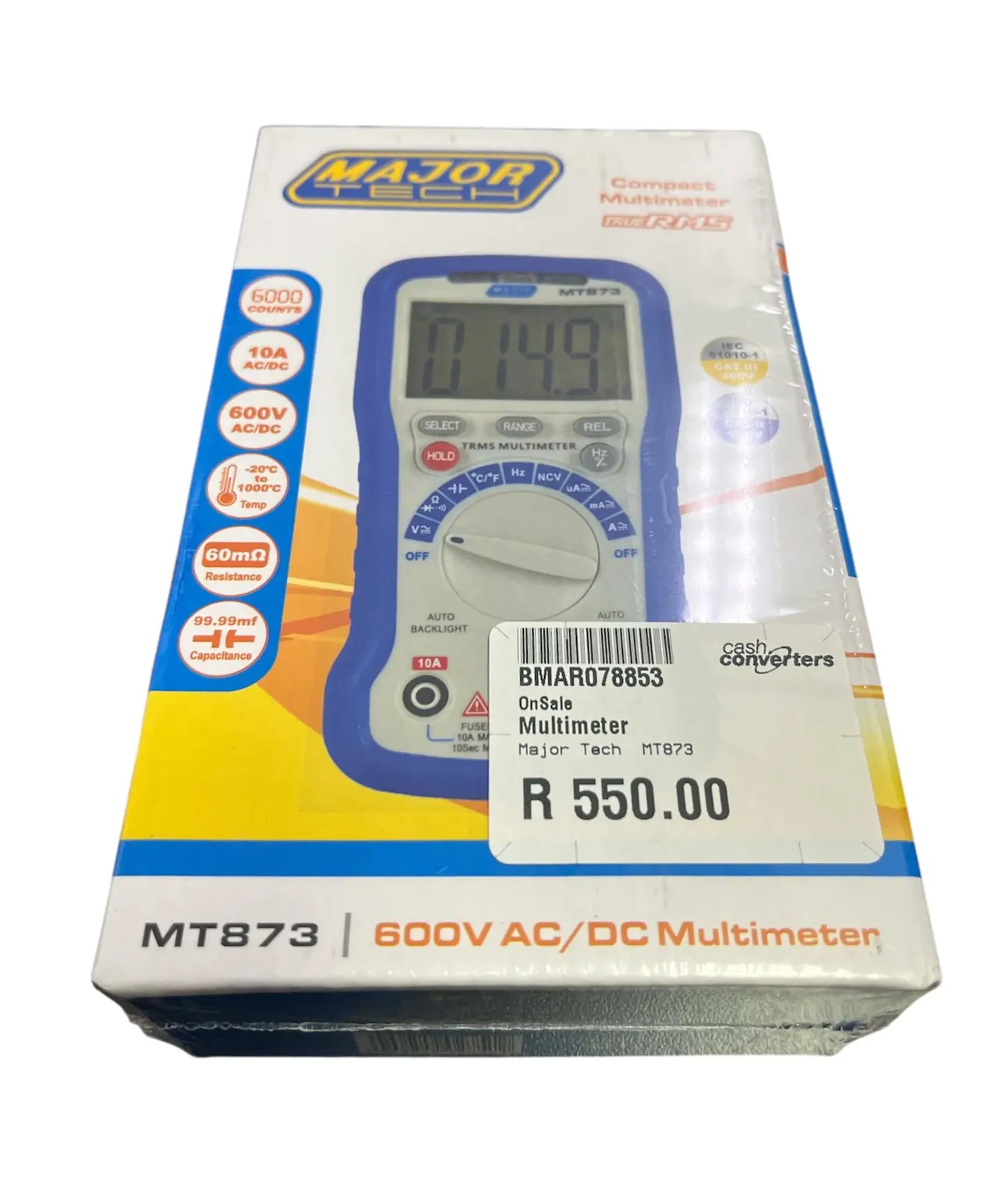 Major Tech Compact Multimeter Mt873 - Cash Converters